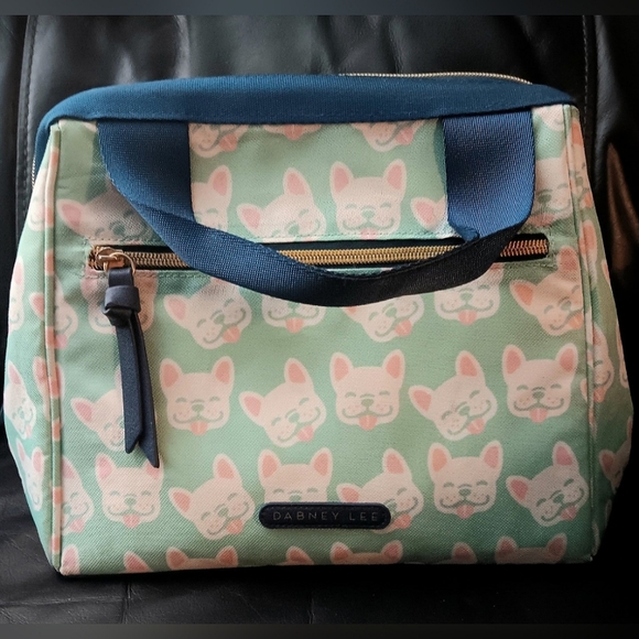 Dabney Lee Bags Teal Dabney Lee Insulated French Bull Dog Lunch